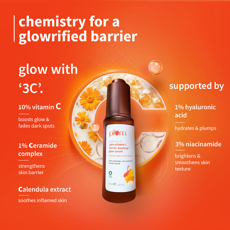 10% Vitamin C Serum For Face with Calendula | Buy Now – Plum