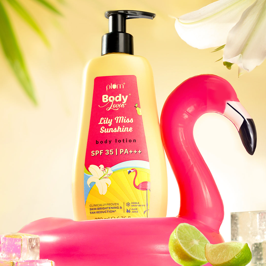 Lily Miss Sunshine Body Lotion SPF 35 PA+++ by Plum BodyLovin' | No ...