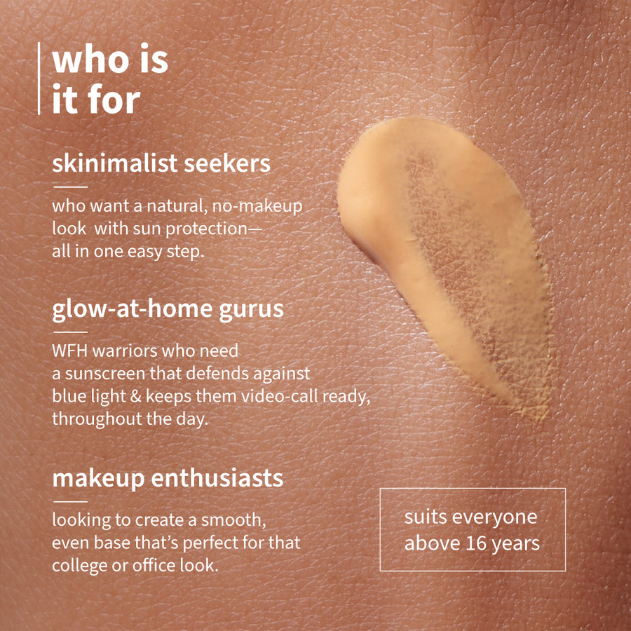 Rice water & 3% Niacinamide sheer-tinted sunscreen – Plum