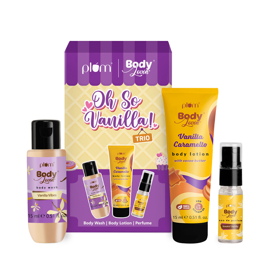 Oh-So-Vanilla Bodycare Travel Kit | Body Wash | Body Lotion | Perfume ...