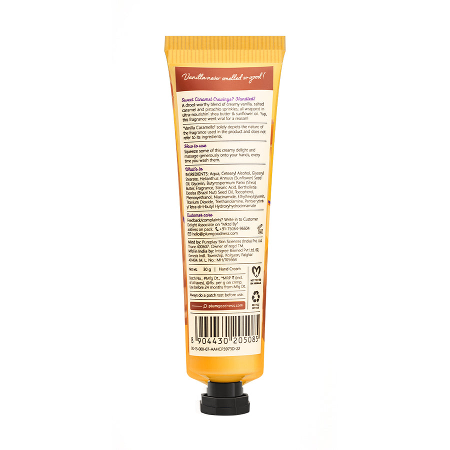 Vanilla Caramello Hand Cream by Plum BodyLovin' | Ultra Moisturizing ...