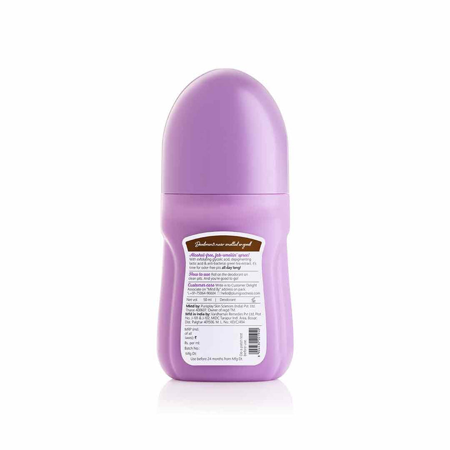 Buy Vanilla Vibes Deodorant Roll On by Plum BodyLovin' | Plum Goodness