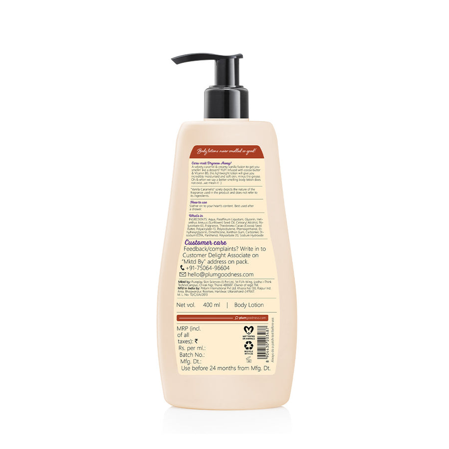 Vanilla Caramello Body Lotion by Plum BodyLovin' – Plum Goodness